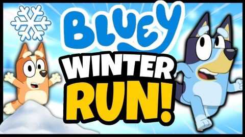 Coach Corey Martin: Bluey Winter Run Brain Break Freeze Dance Just ...