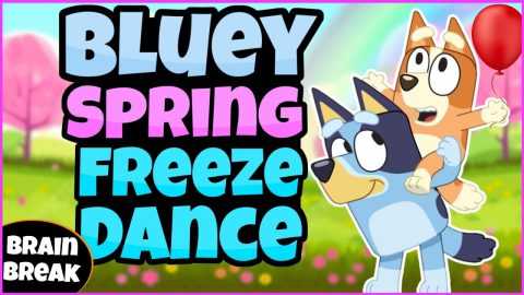 Brain Break Land: Bluey Spring Freeze Dance | Brain Break | GoNoodle ...
