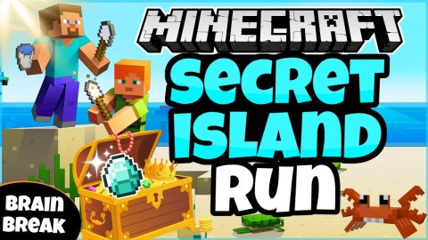 Brain Break Land: Minecraft Secret Island Treasure Run Fitness Run ...