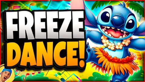 Coach Corey Martin: Freeze Dance ft Stitch! Brain Break Just Dance ...