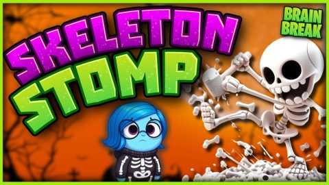 Matthew Wood (PE & Brain Breaks): Skeleton Stomp! Halloween Brain Break ...