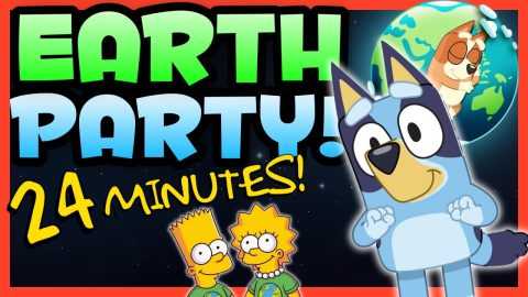 Teacher Mister Alonso: BLUEY Earth Day PARTY with The Simpsons 24 ...