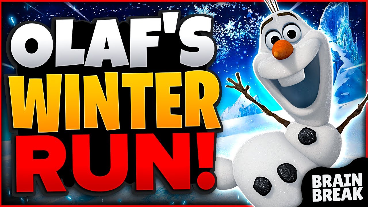 Olaf's Winter Run! - A Winter Brain Break Activity - NETFLEX Kids
