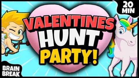 Coach Corey Martin: Valentines Hunt Party Brain Break Unicorn Hunt ...