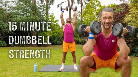 The Body Coach TV by Joe Wicks: QUICK!! 15 Minute DUMBBELL STRENGTH ...